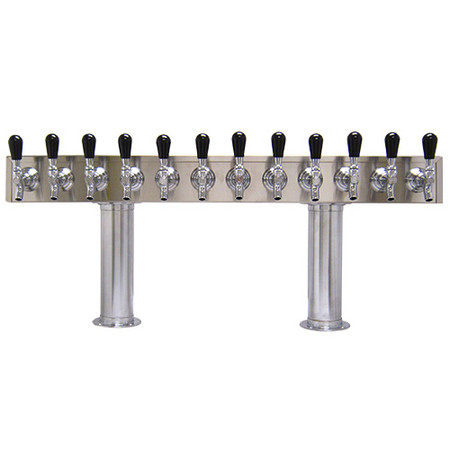 12 Tap Beer Tower | Double Pedestal T Tower