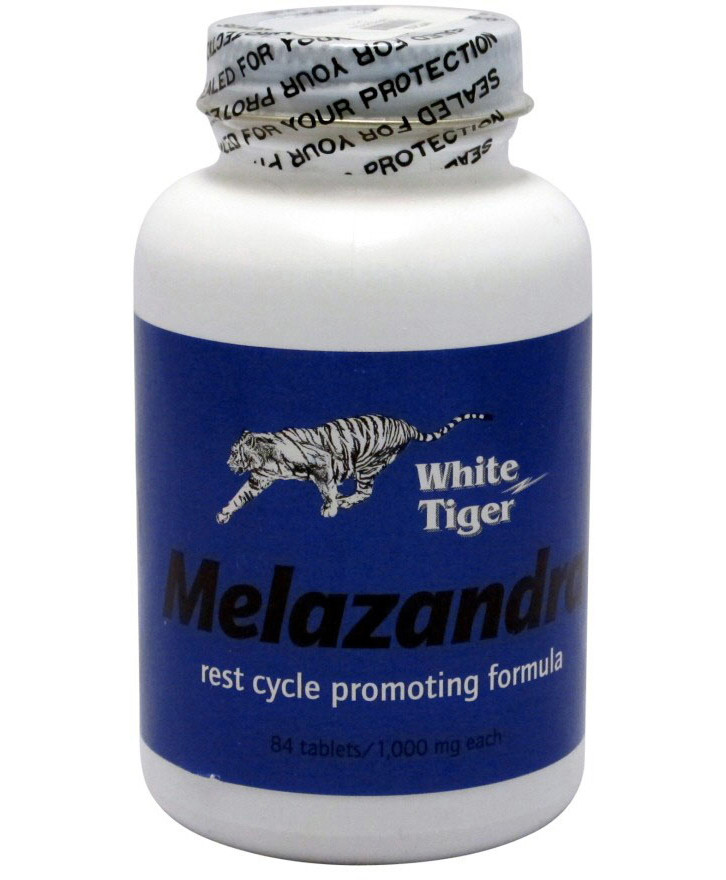 White Tiger Melazandra 84 Tablets 1 Gram | TCM Formula for Insomnia and ...