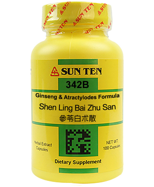 Shen Ling Bai Zhu San by Sun Ten: Shen Ling Bai Zhu San (342) 100 capsules