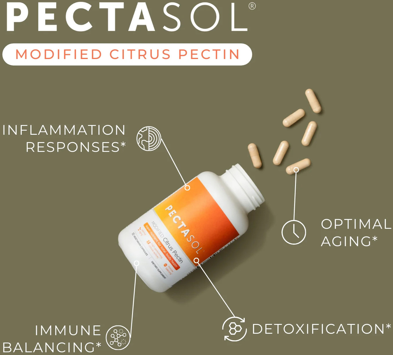 PectaSol-C Modified Citrus Pectin - 90 Capsules