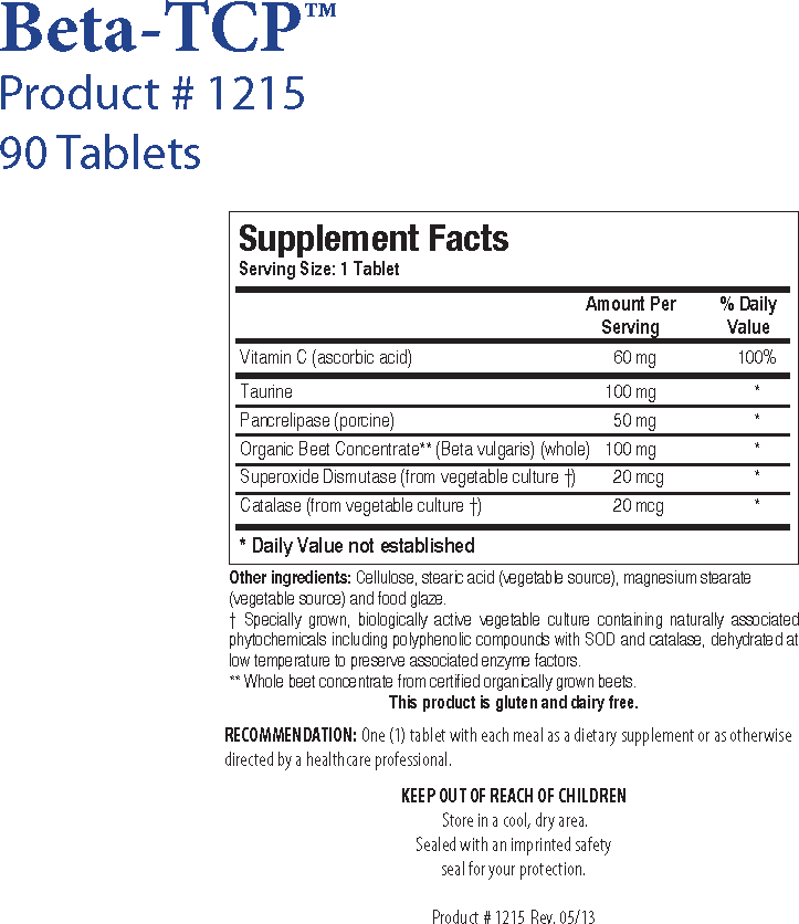 Beta-TCP 90 tablets by Biotics Research
