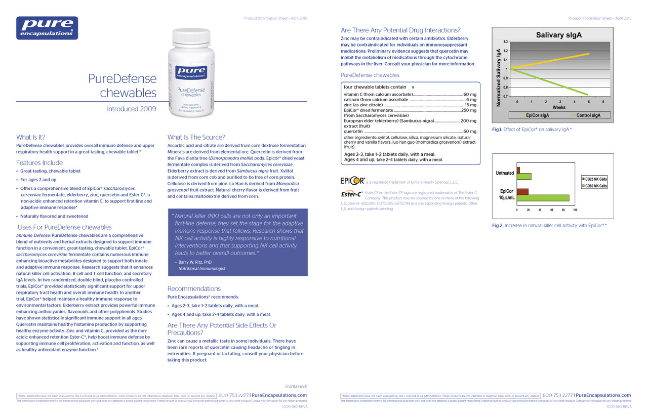 PureDefense Chewables by Pure Encapsulations