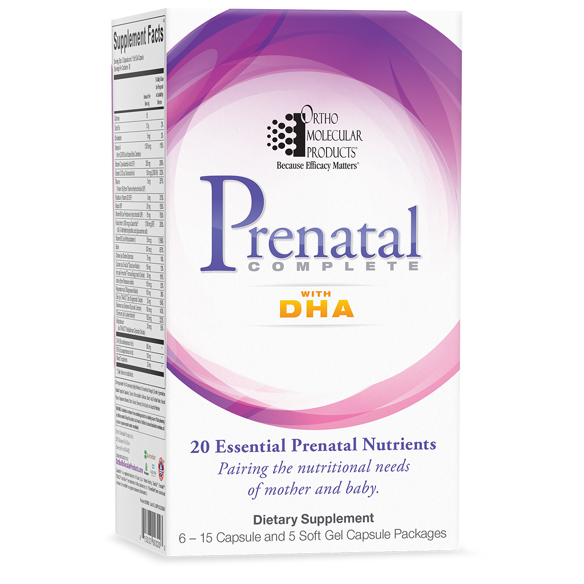 Prenatal Complete with DHA by Ortho Molecular Products