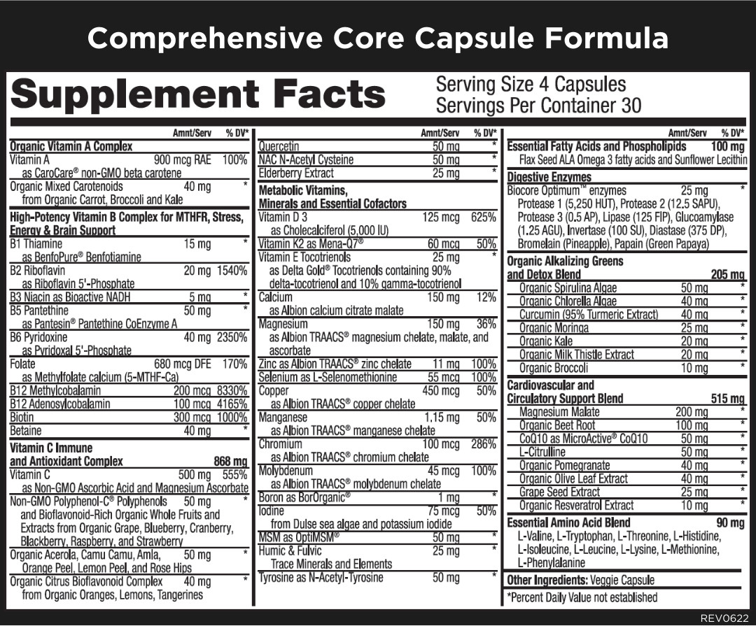 Comprehensive Core 120 capsules - AcuAtlanta - Acupuncture Atlanta