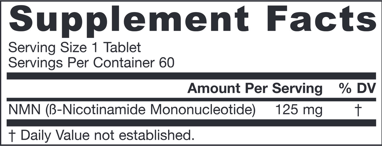 NMN Nicotinamide Mononucleotide 60 tablets - AcuAtlanta - Acupuncture ...