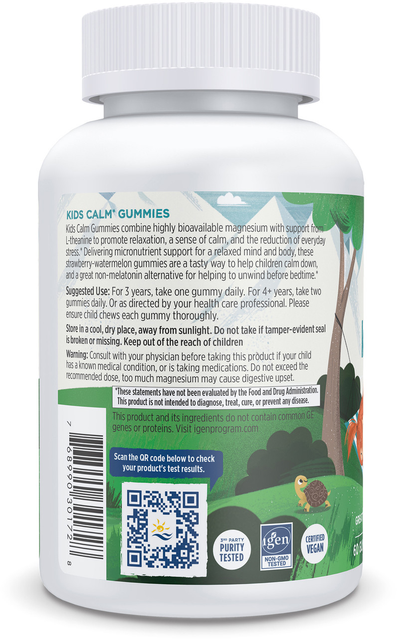 Kids Calm Gummies 60 gummies Strawberry Watermelon