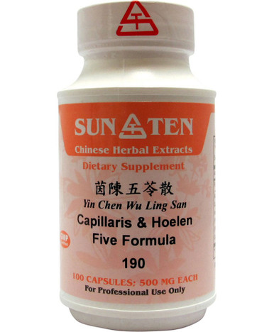 Yin Chen Wu Ling San by Sun Ten: Yin Chen Wu Ling San (190) 100 capsules