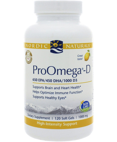 ProOmega-D 120 capsules 1000 milligrams Lemon by Nordic Naturals