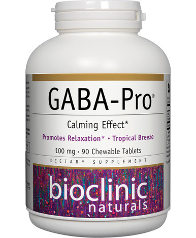 GABA-Pro Calming Effect 90 chewable tablets 100 milligrams Tropical ...