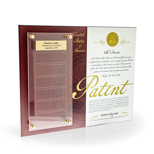 Patent Awards, Patent Plaques and Inventor Recognition