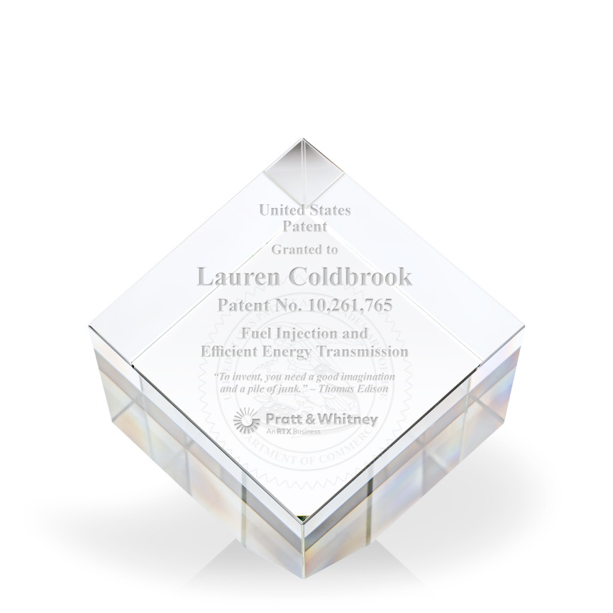 Savannah Large Crystal Cube Award | Desktop Crystal Recognition | US ...