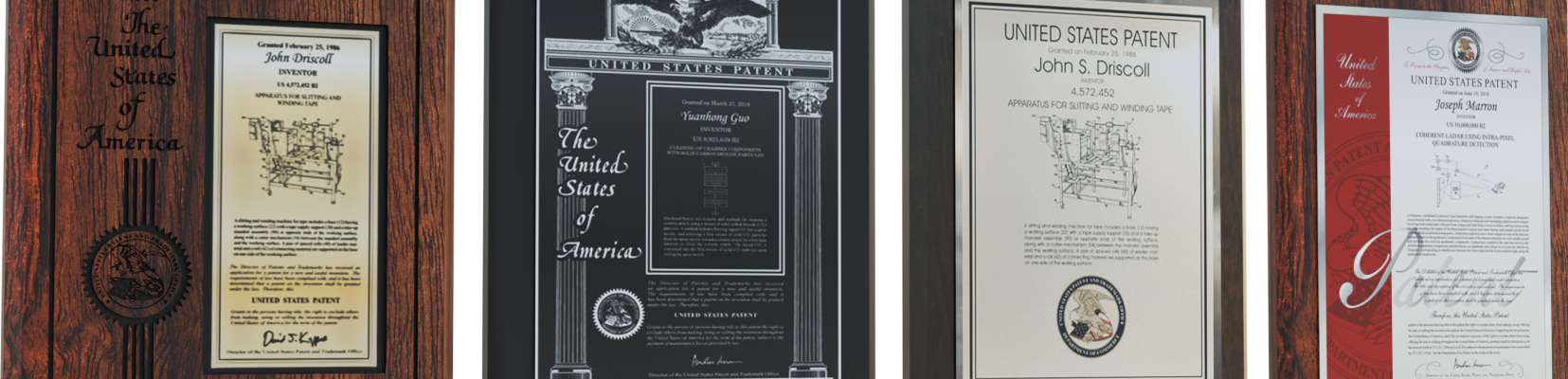 Patent Plaques and Certificates to Celebrate Your Achievement | U.S ...