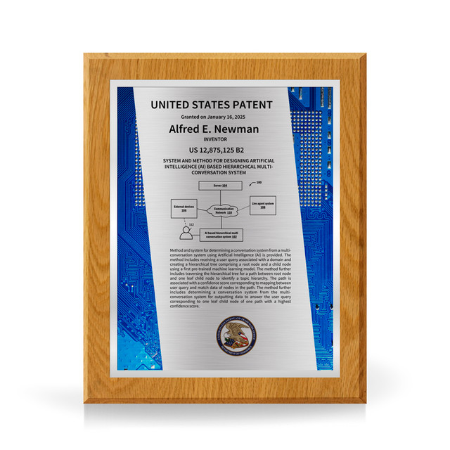 Patent Awards, Patent Plaques and Inventor Recognition