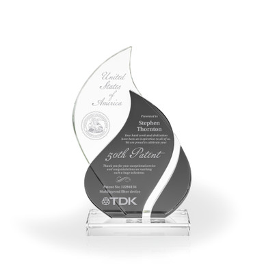 Blaze Clear & Smoke Layered Flame Award | Desktop Crystal Recognition ...