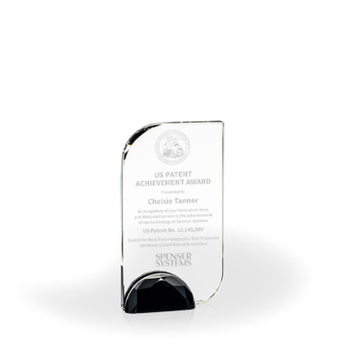 Simon Crystal Patent Award - Black | Desktop Crystal Recognition | US ...