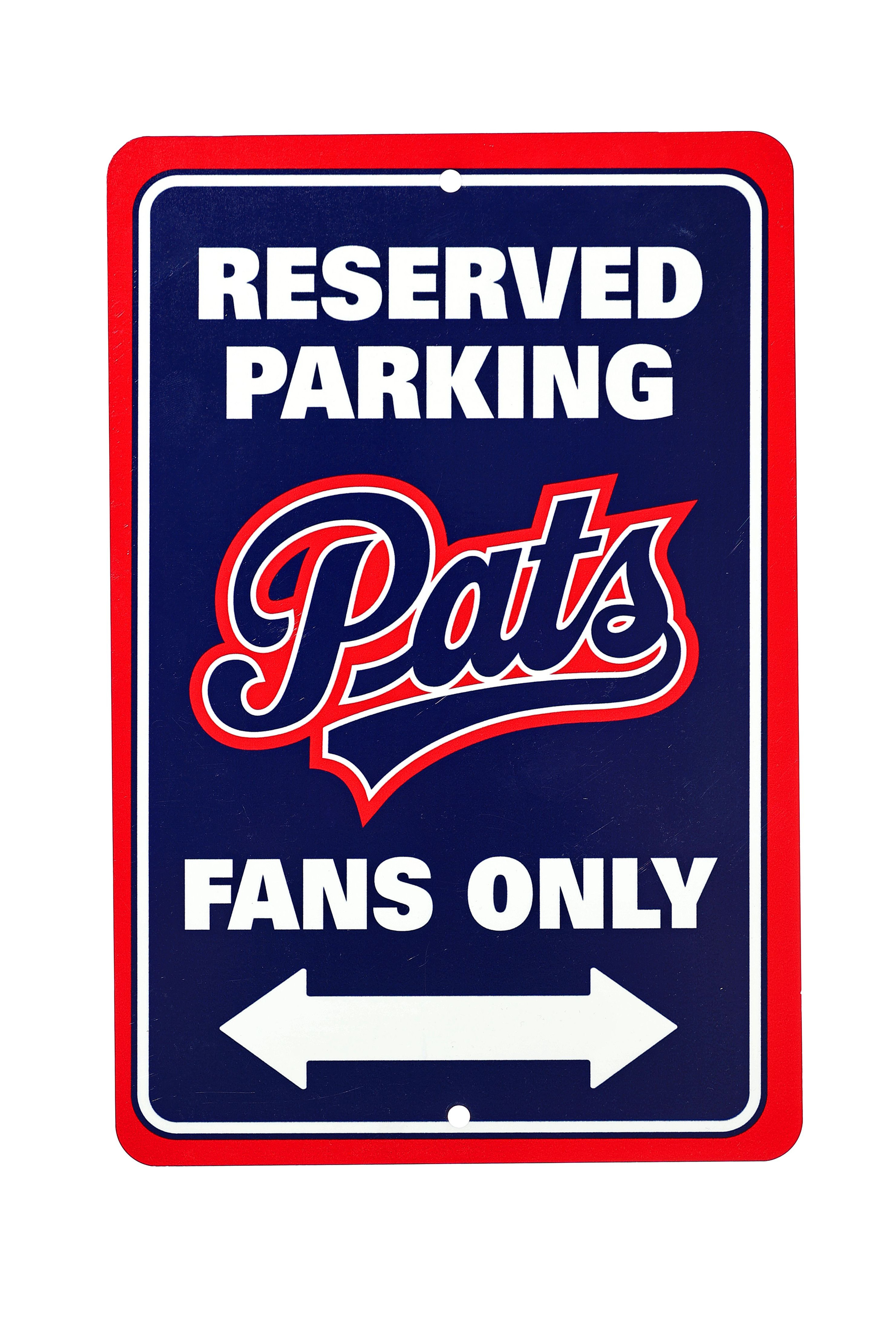 Pats Parking Sign
