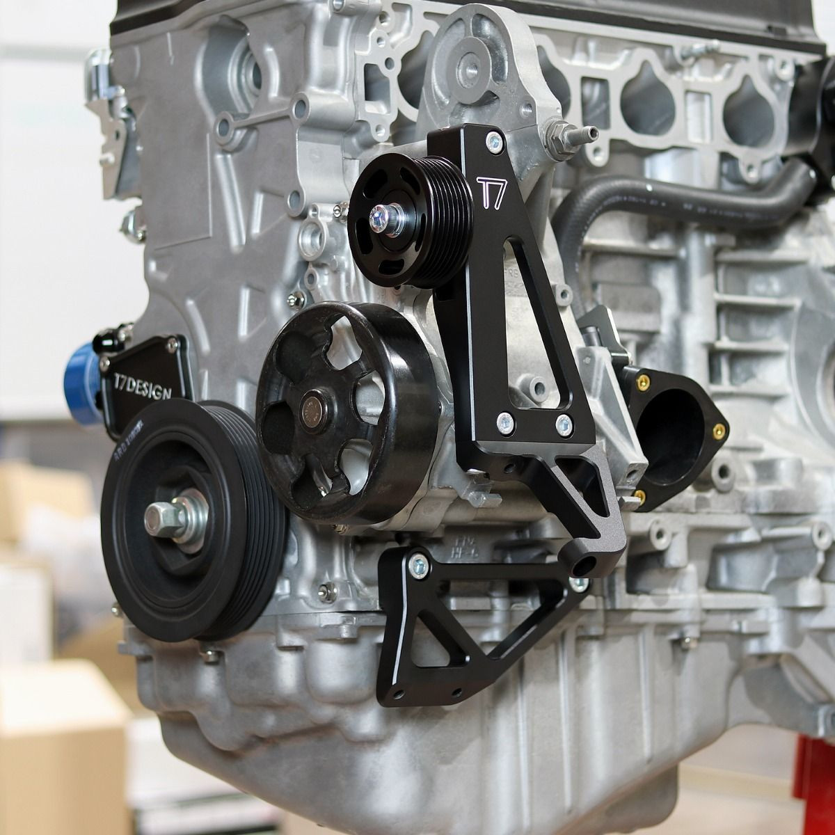 Black Alternator Relocation Kit K20 k24 | Exoracing Ltd