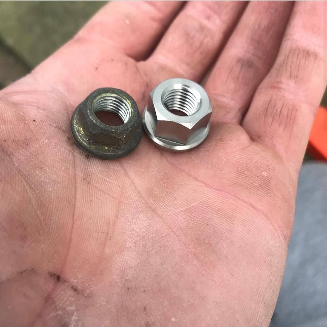 Exoracing Titanium Suspension Strut Top Nuts Civic Integra