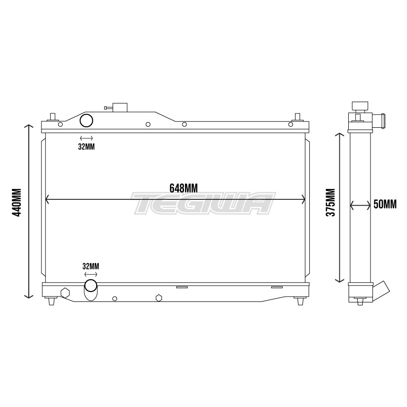 Tegiwa Aluminium Radiator For Honda S2000