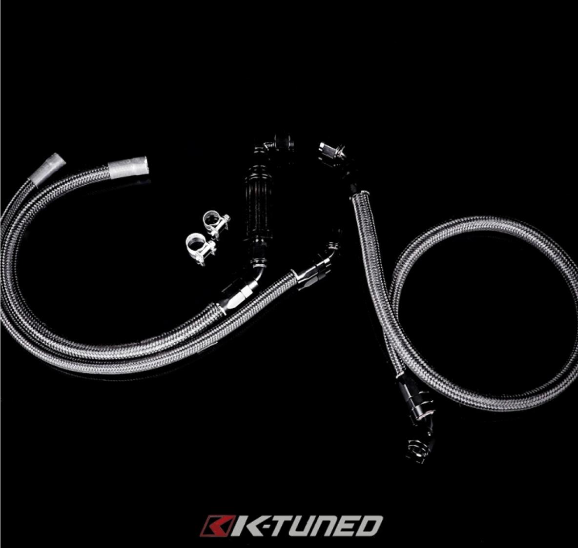 K-Tuned AN06 Center Feed Fuel Line Kit Inline Filter K-Swap