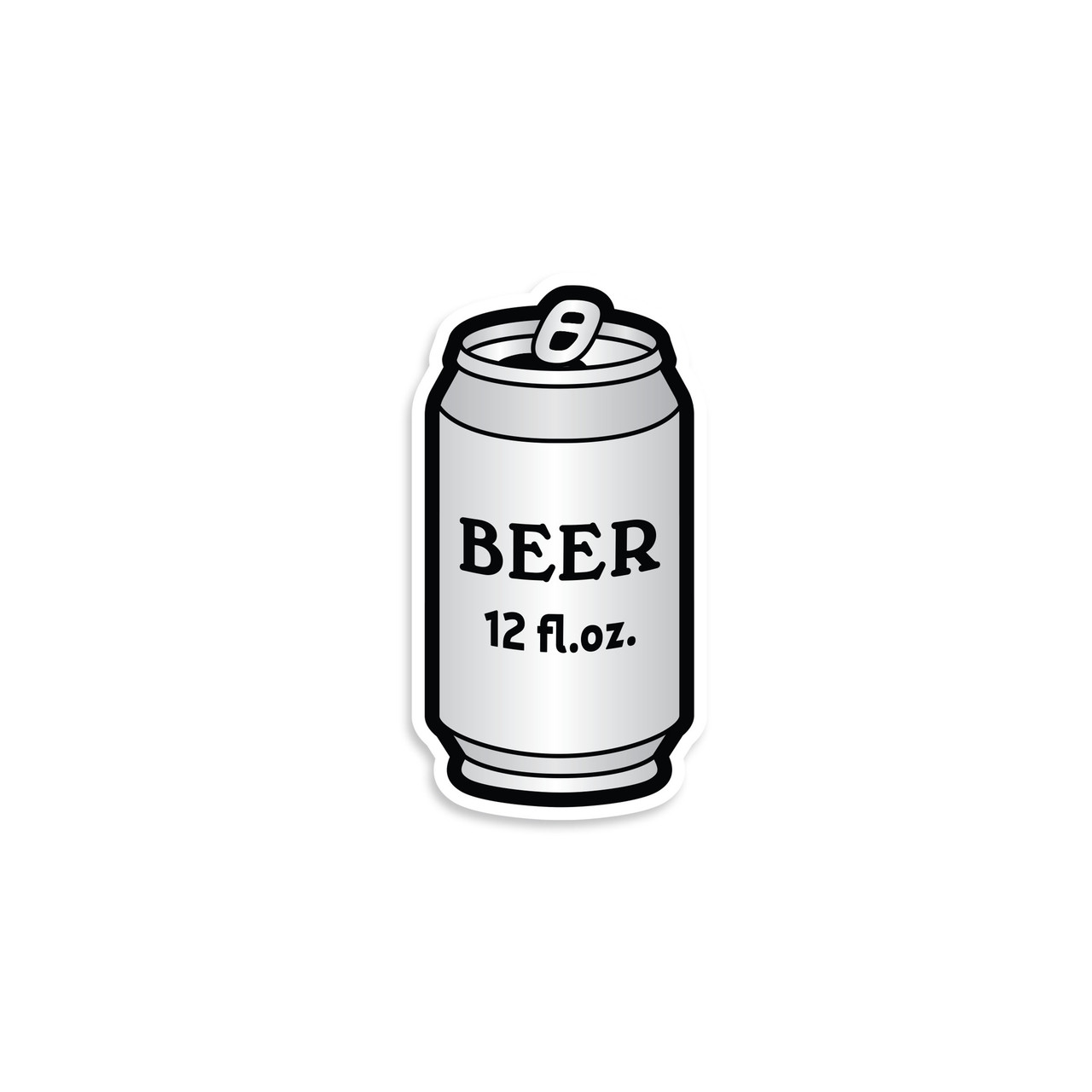 Generic Can of Beer Mini Sticker