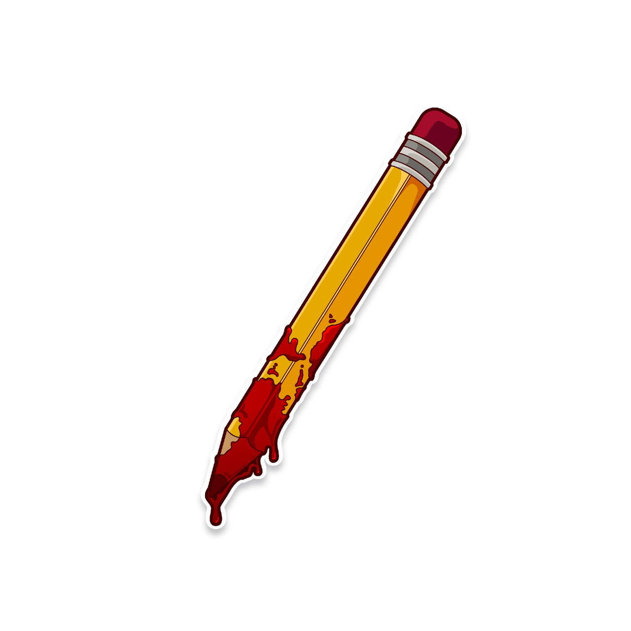 Buy John Wick Stickers.John Wick Bloody Pencil Vinyl Sticker