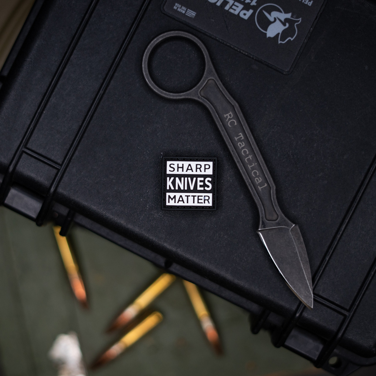 EDC Patches. Sharp Knives Matter Ranger Eye PVC Morale Patch