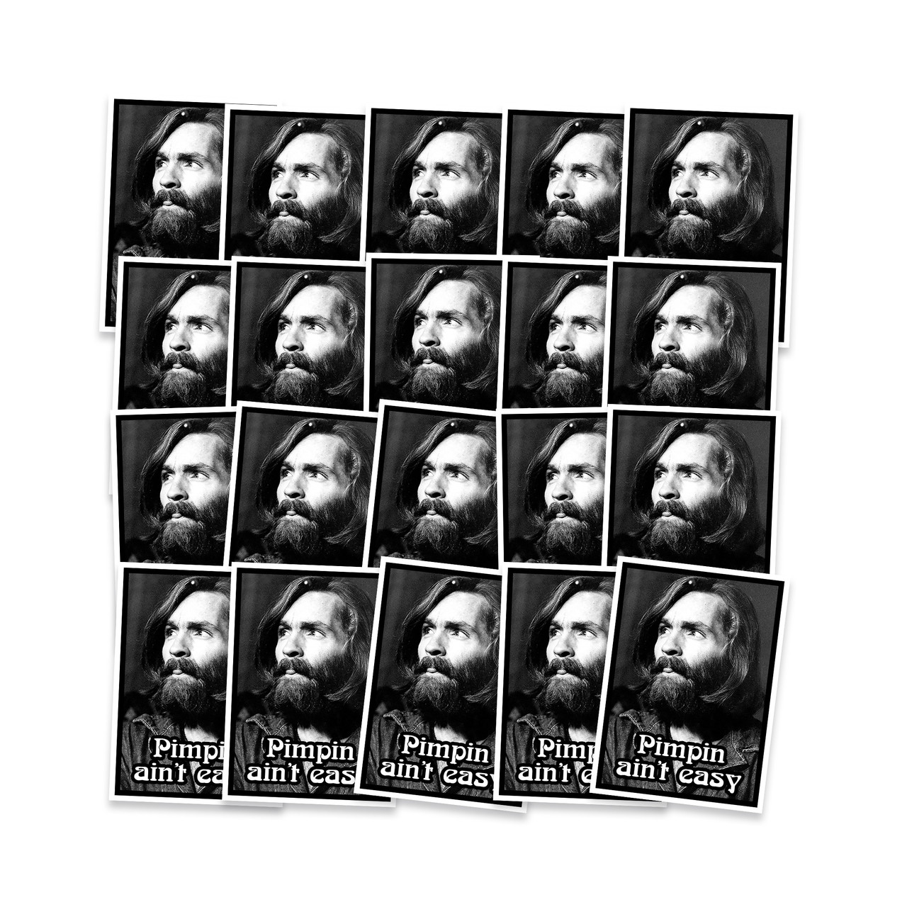Charlie Manson Pimpin Ain't Easy Vinyl Decal
