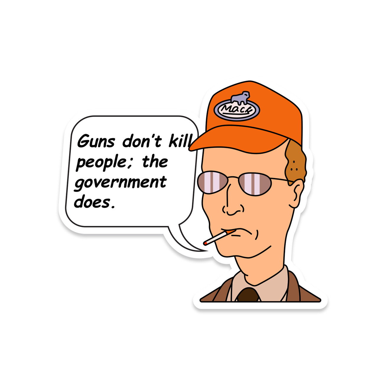 Dale Gribble King of the Hill Sticker