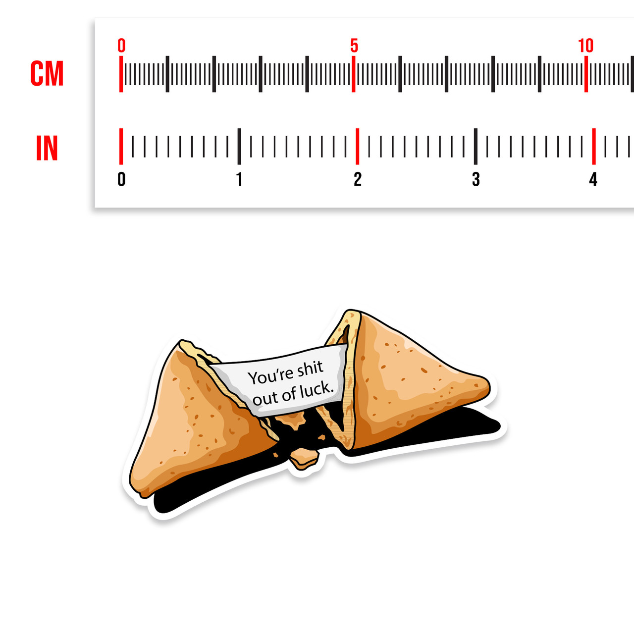 Fortune Cookie Out of Luck Sticker