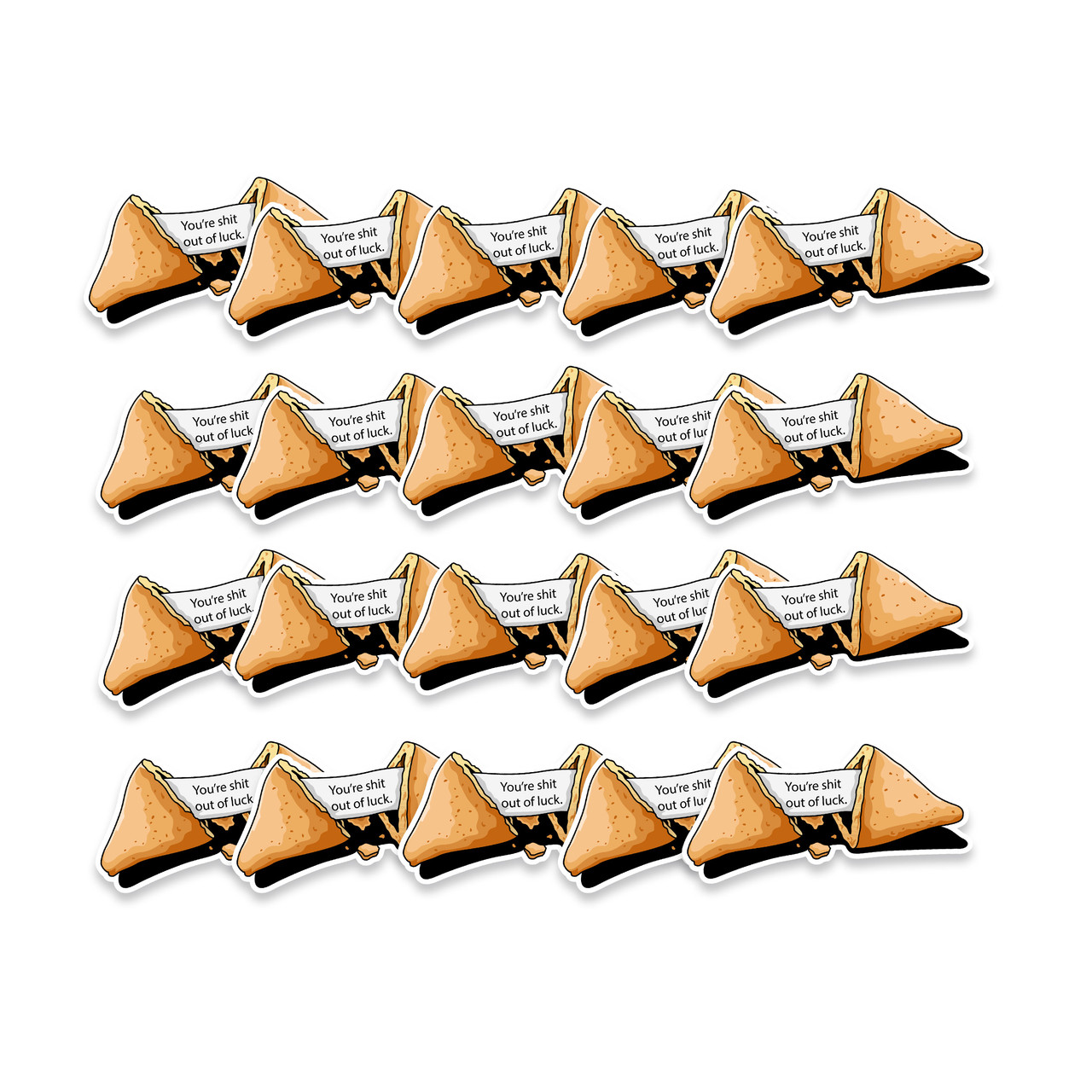 Fortune Cookie Out of Luck Sticker