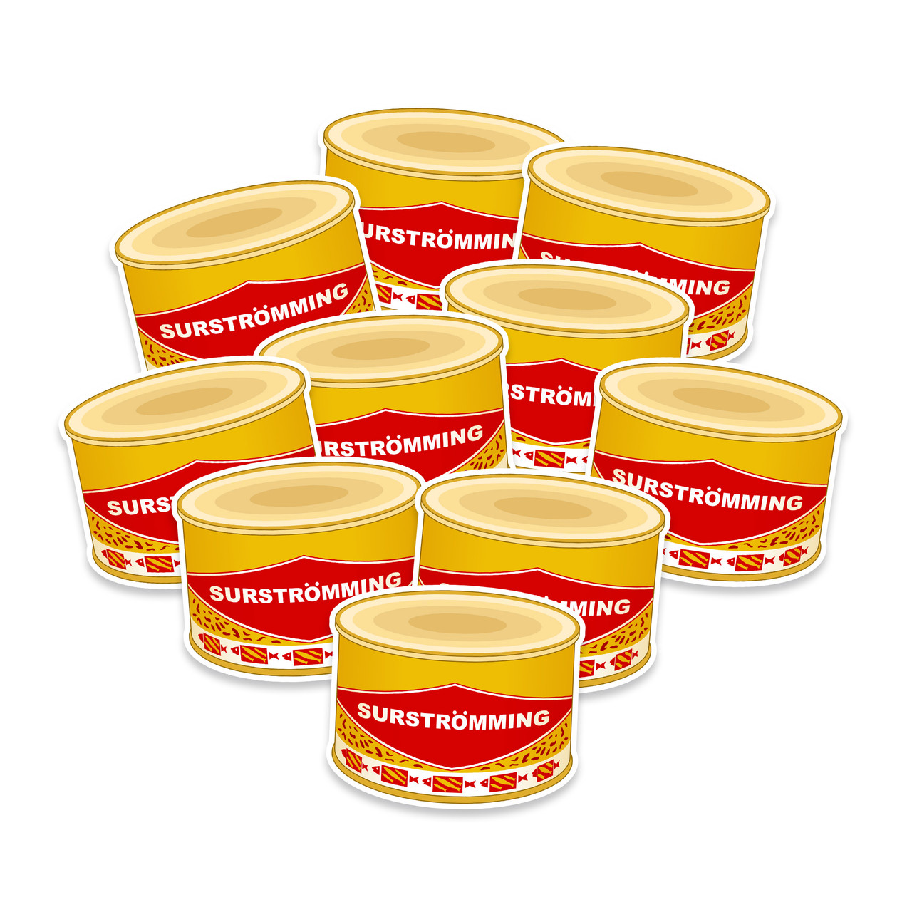 Surstromming Stinky Fermented Baltic Sea Herring Sticker