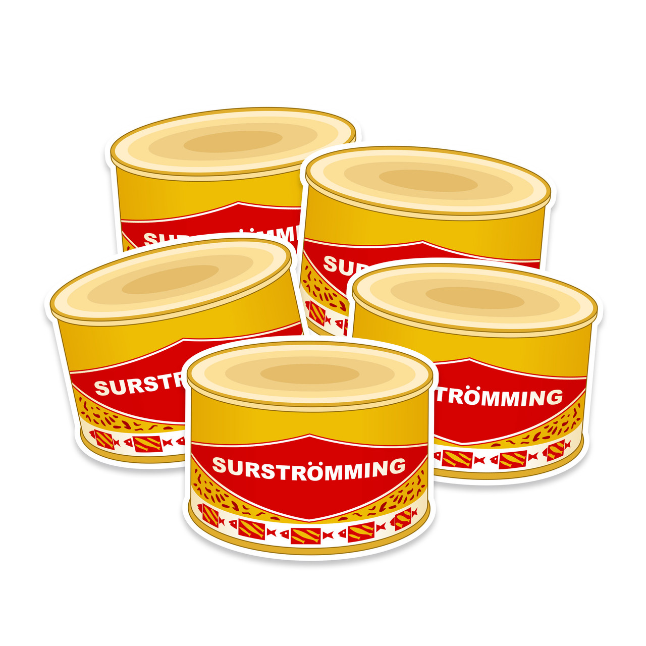 Surstromming Stinky Fermented Baltic Sea Herring Sticker