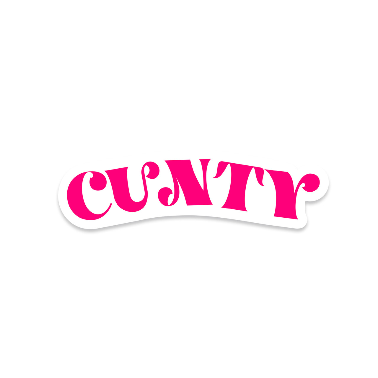 Offensive Cunty Sticker