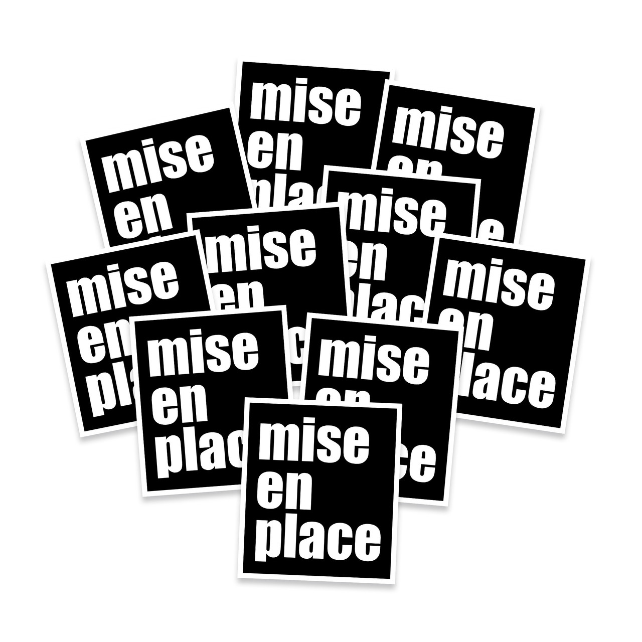 Mise en place Foodie and Chef Stickers