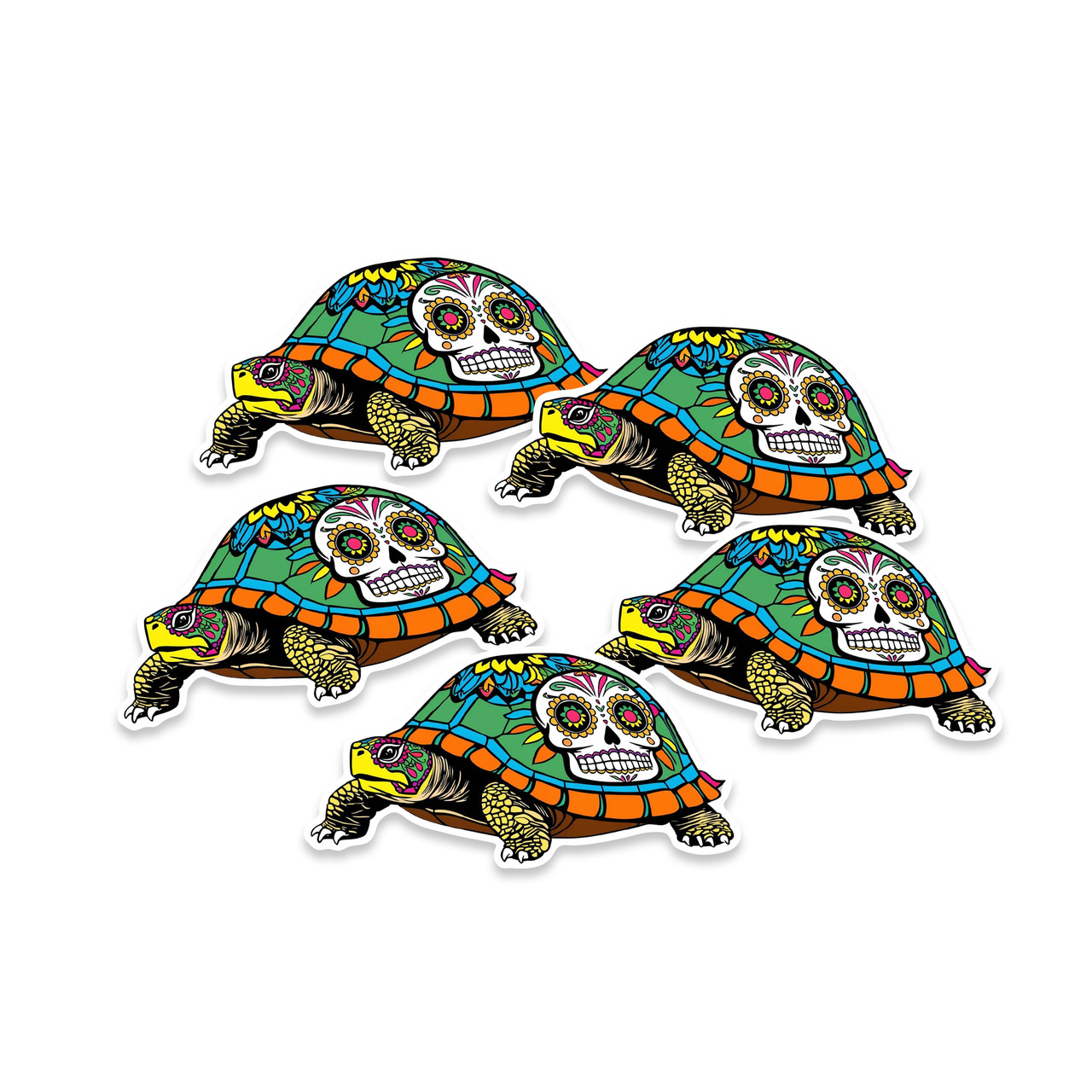 Turtle Sugar Skull Sticker