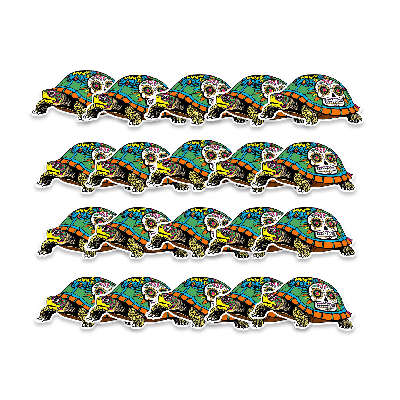 Turtle Sugar Skull Sticker