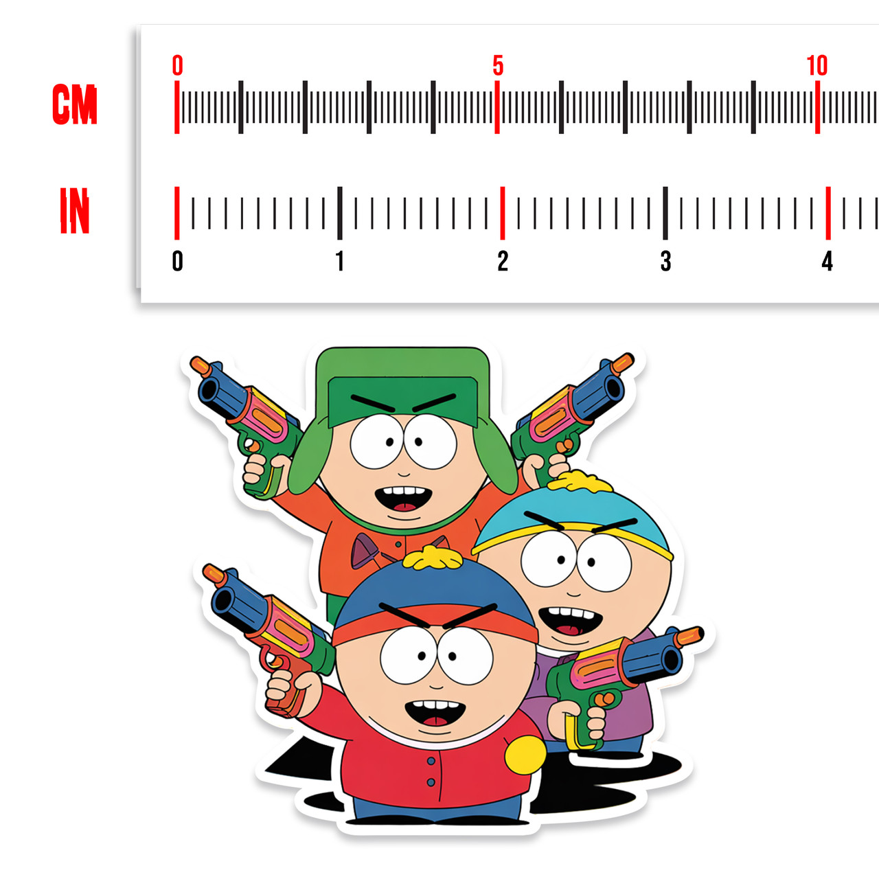 South Park Funny Sticker – Stan, Kyle & Cartman
