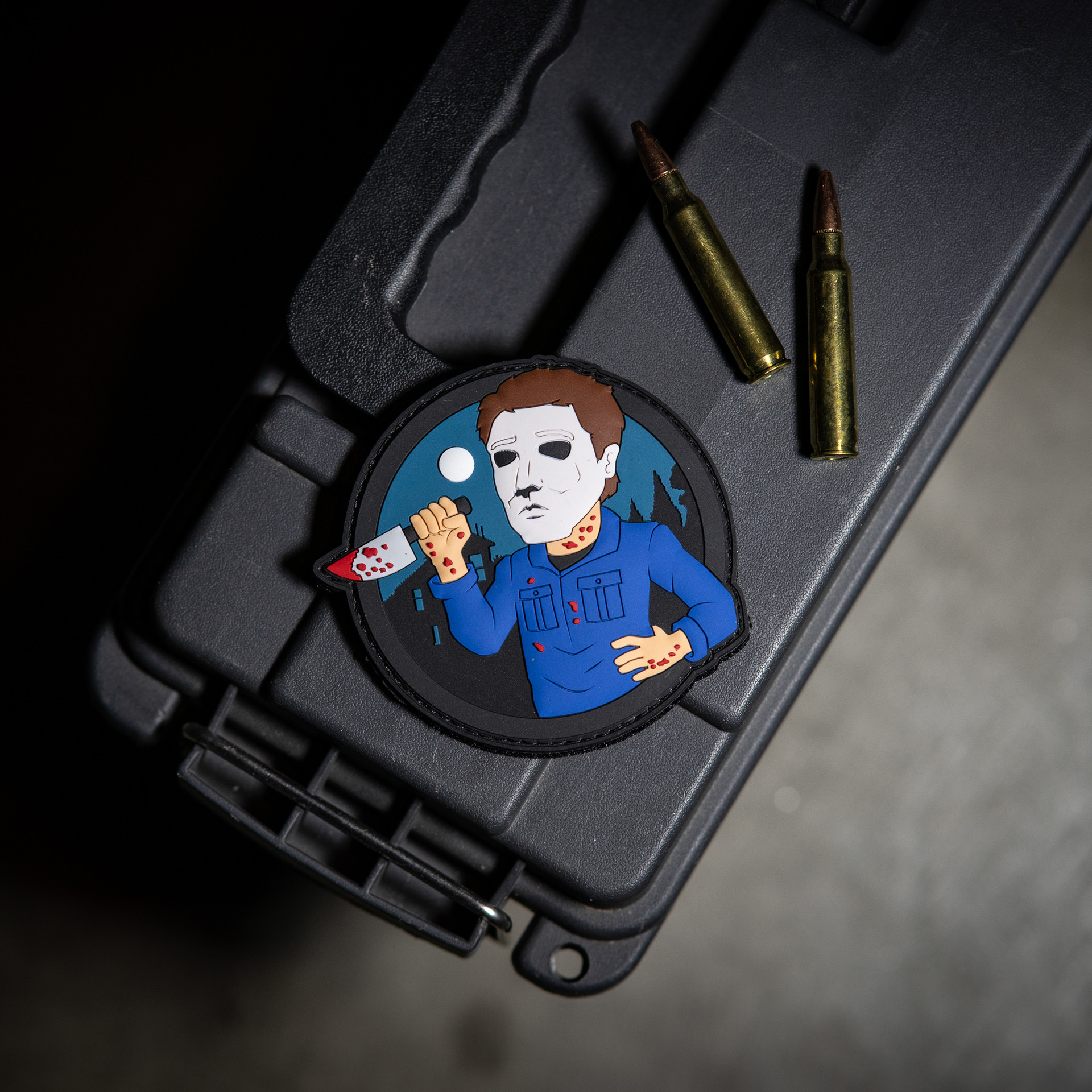 Michael Myers Patch Halloween Vault Boy Mashup PVC Morale Patch