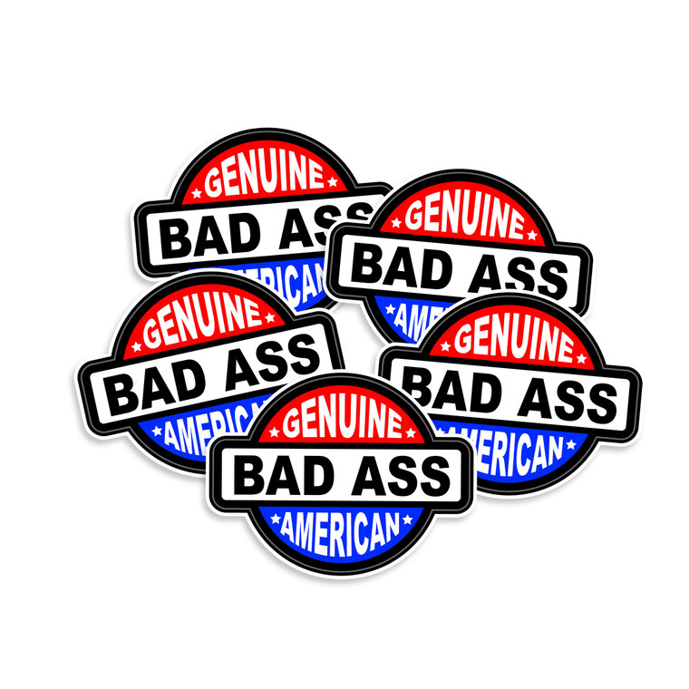 Genuine Bad Ass American Sticker