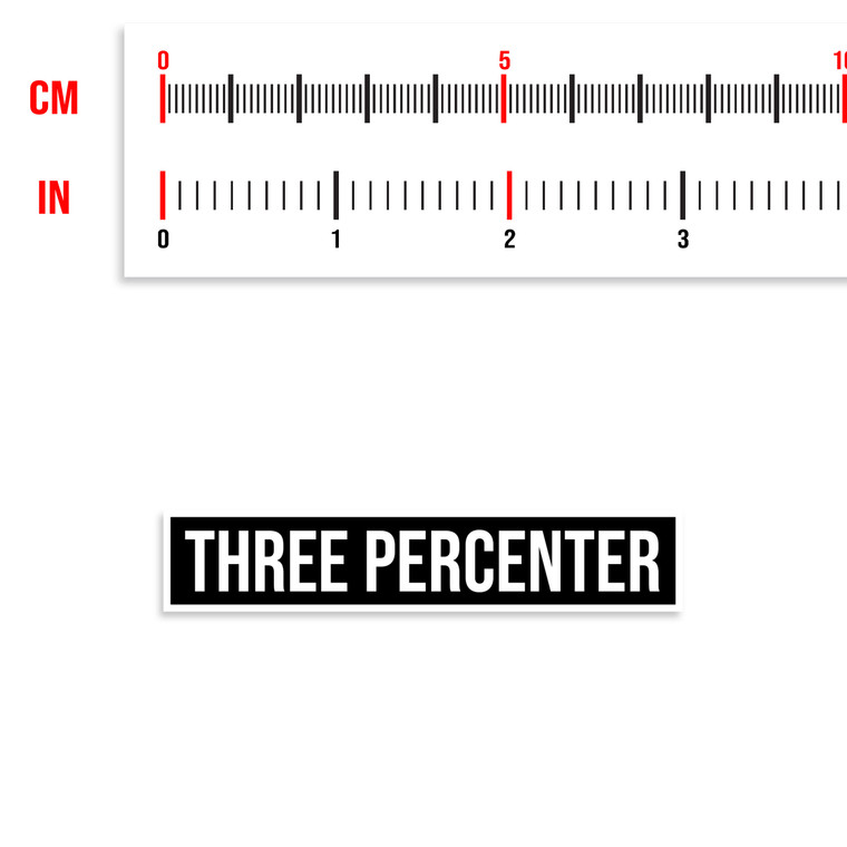 Three Percenter Sticker