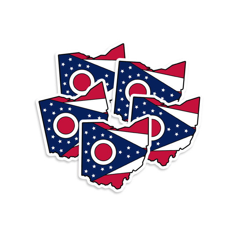 Ohio State Flag Mini Sticker