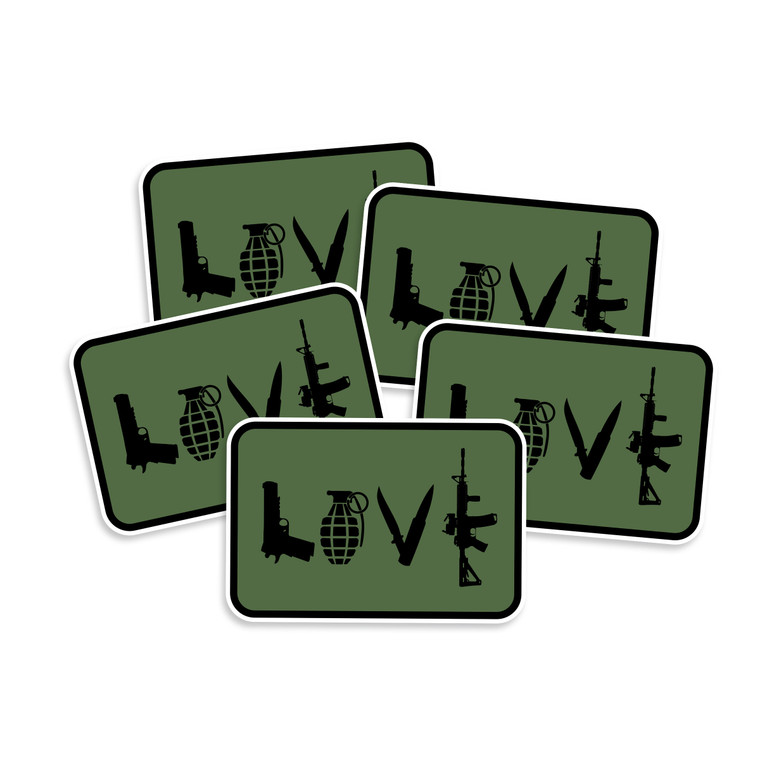 Love Weapons Sticker