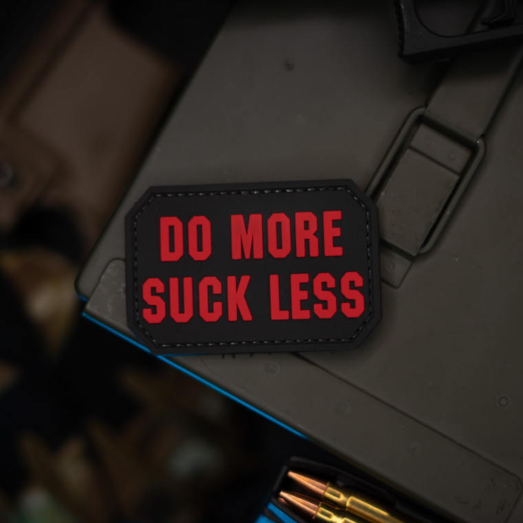 Do More Suck Less PVC Morale Patch