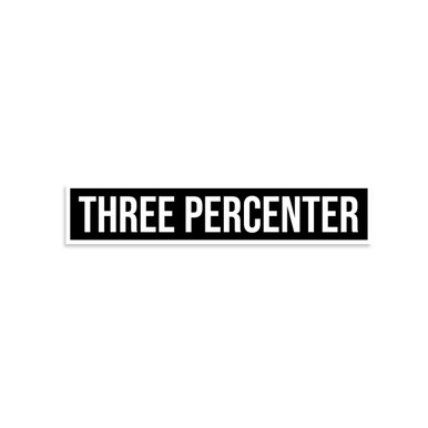 Three Percenter Sticker