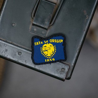 Oregon State Flag Mini Ranger Eye PVC Morale Patch