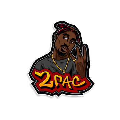 Awesome Stickers Online. 2 Pac Vinyl Sticker