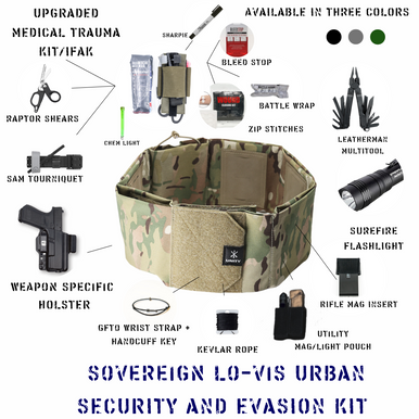 Sovereign Lo-Vis Urban Security and Evasion Complete Kit (USE)