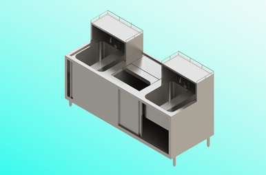 Bar Counter with Sink & Ice Bin