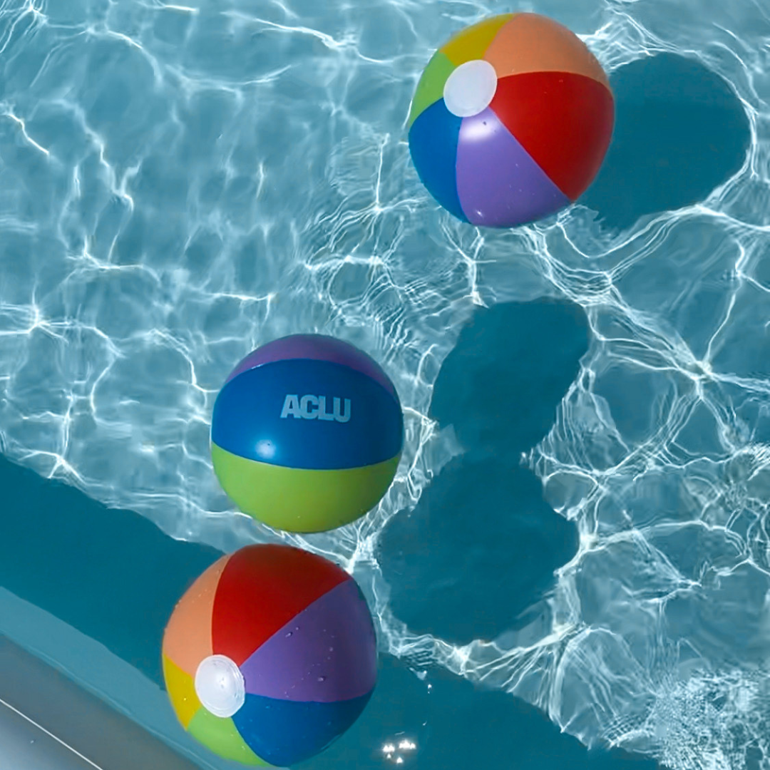 ACLU Logo Rainbow Cloud Beverage Holders - ACLU